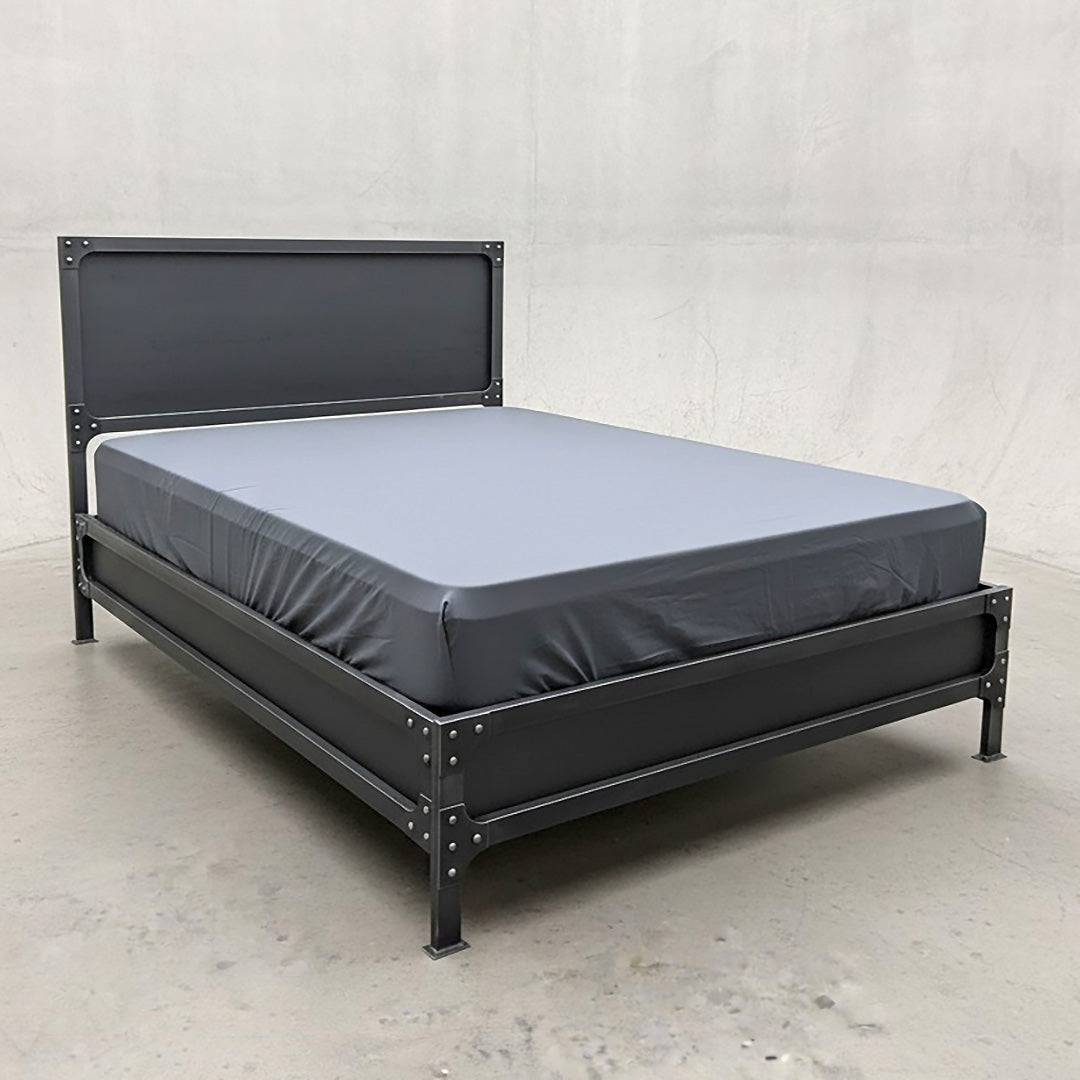 Slate Modern Industrial Bed – Modern Industrial Furniture