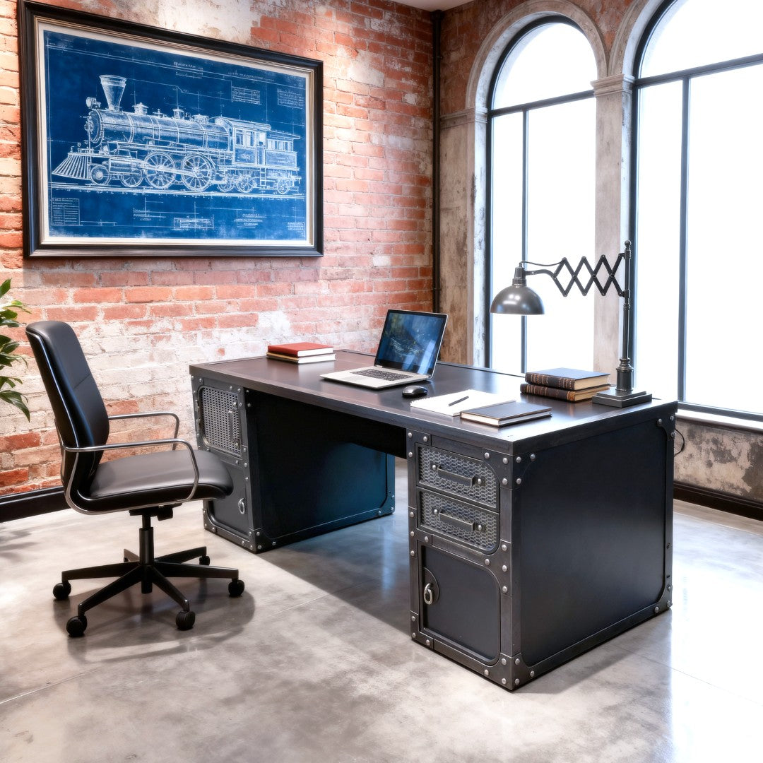Steel Courier Desk – Modern Industrial Furniture